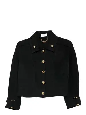 Elisabetta Franchi Buttoned Cropped Jacket 110|black